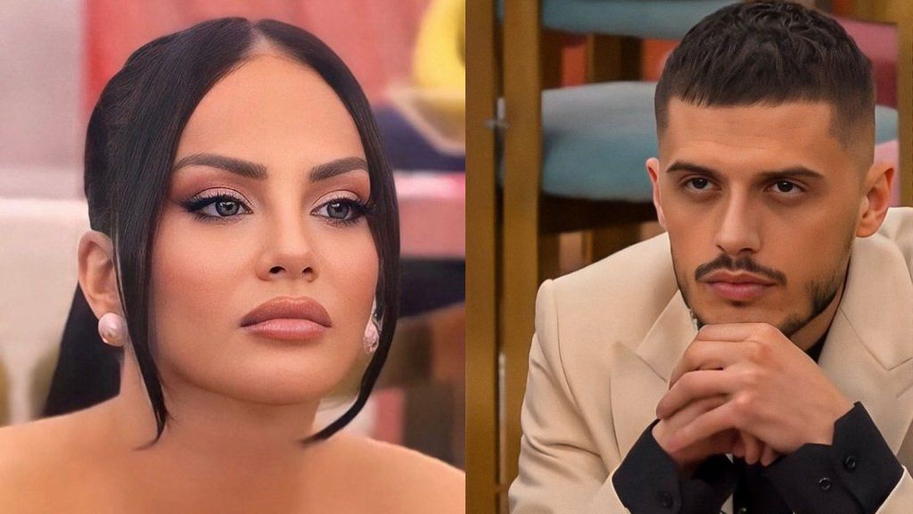 Momente romantike/ Sara dhe Bardhi puthje dhe përqafime në pishinë ...